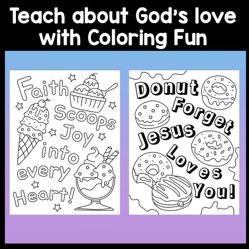 Christian Inspired Coloring Pages | Comfort Food Coloring | Coloring ...