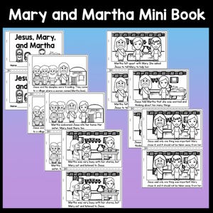 Mary and Martha With Jesus Activities {craft, Coloring Page!} Sunday ...