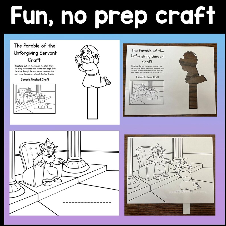 The Parable of the Unforgiving Servant {5 Activities!} Bible Story ...