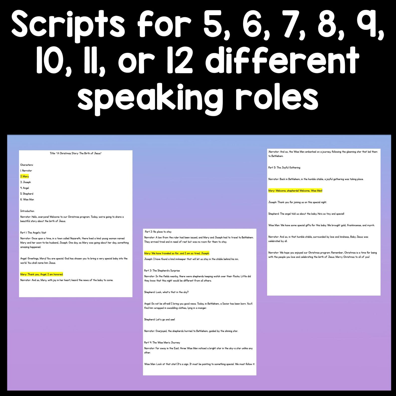 The Nativity Play for Kids {8 Plays for 5-12 Readers} Children's ...