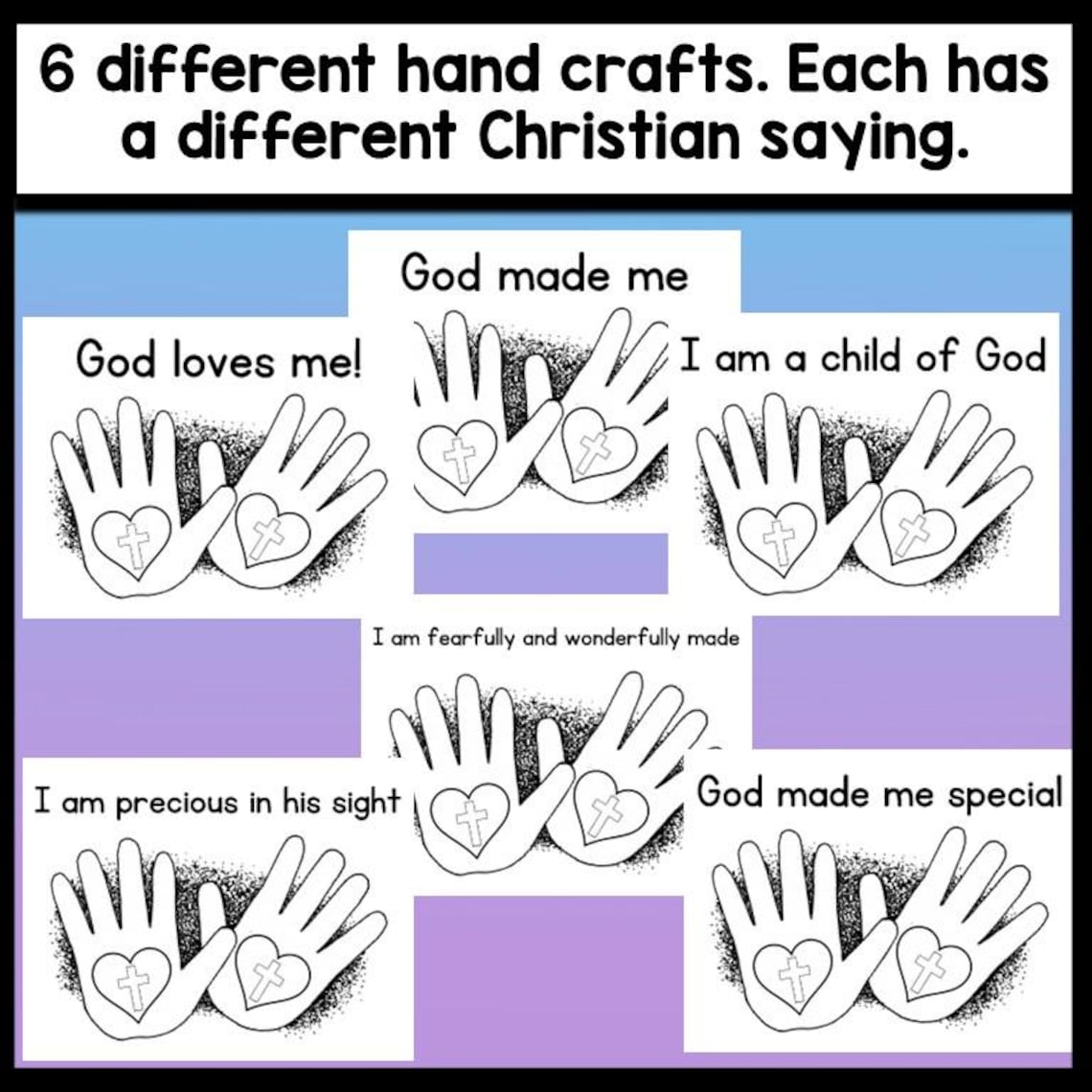 God Made Me Fingerprint Craft Editable Activity | Sunday School Craft ...