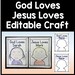 God Loves Me & Jesus Loves Me Religious Crowns | Christian Valentine's ...