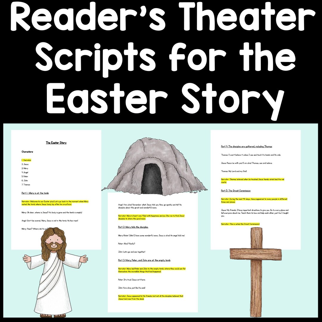 Christian Easter Play {5 Plays for 5-9 Readers} Religious Easter ...