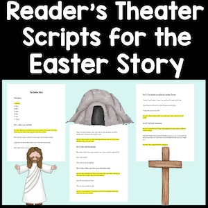 Christian Easter Play {5 Plays for 5-9 Readers} Religious Easter ...