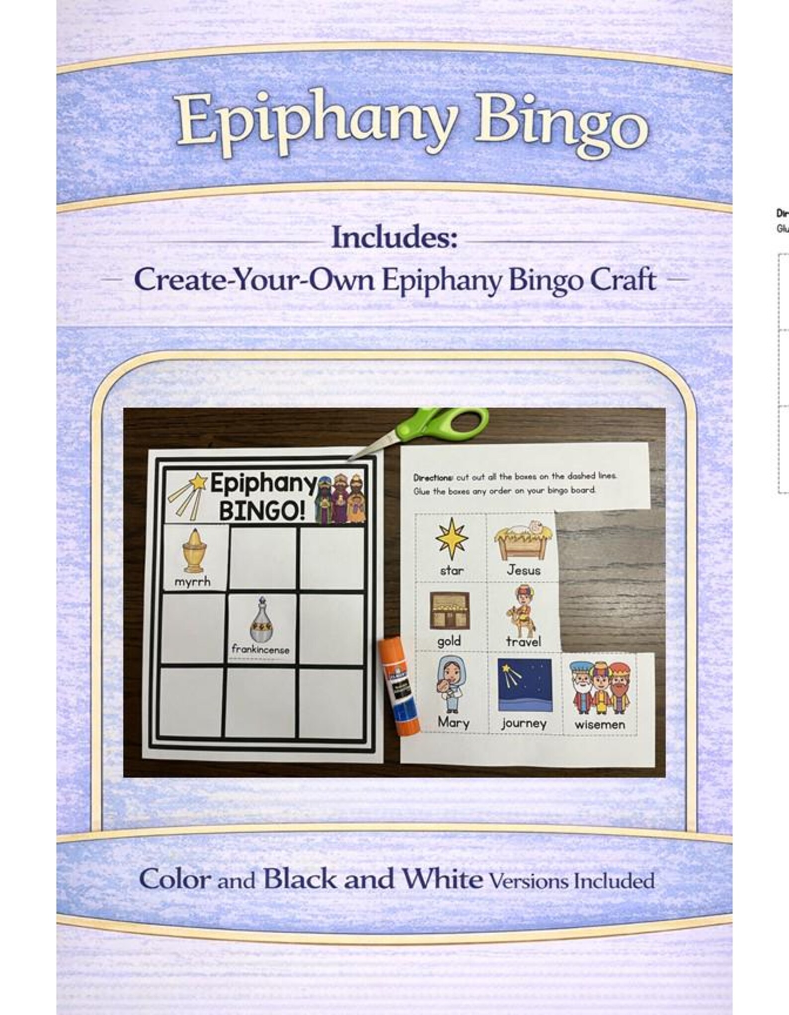 Epiphany Bingo {2 Bingo Boards - 3x3 and 4x4!} Religious Christmas ...