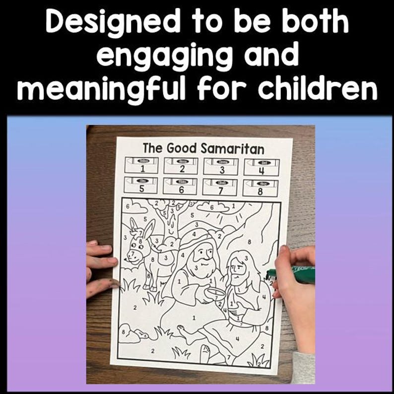 The Parable of the Good Samaritan Coloring Pages | Bible Story Color ...