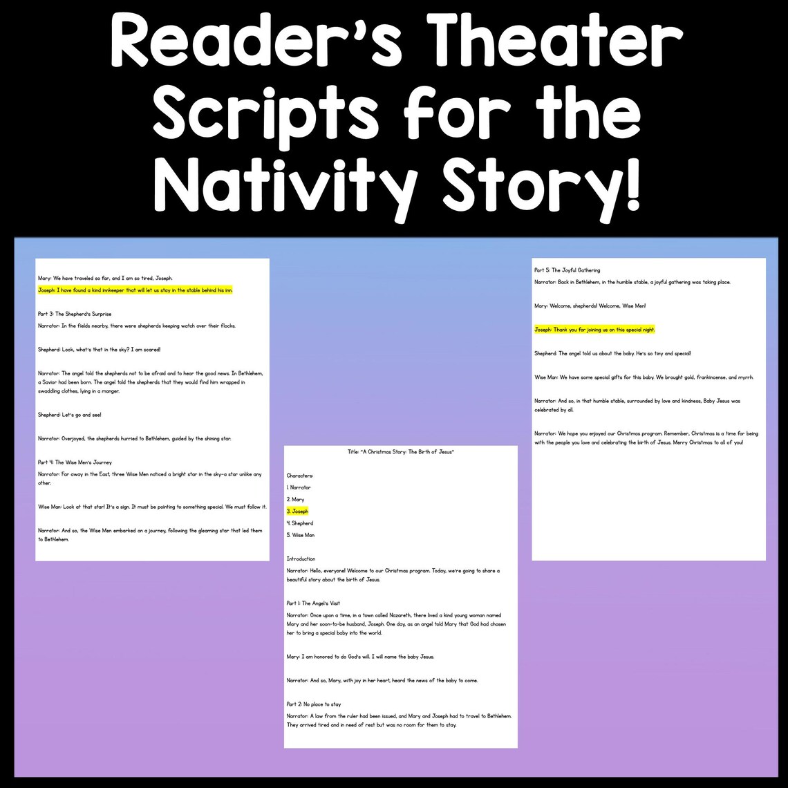 The Nativity Play for Kids {8 Plays for 5-12 Readers} Children's ...