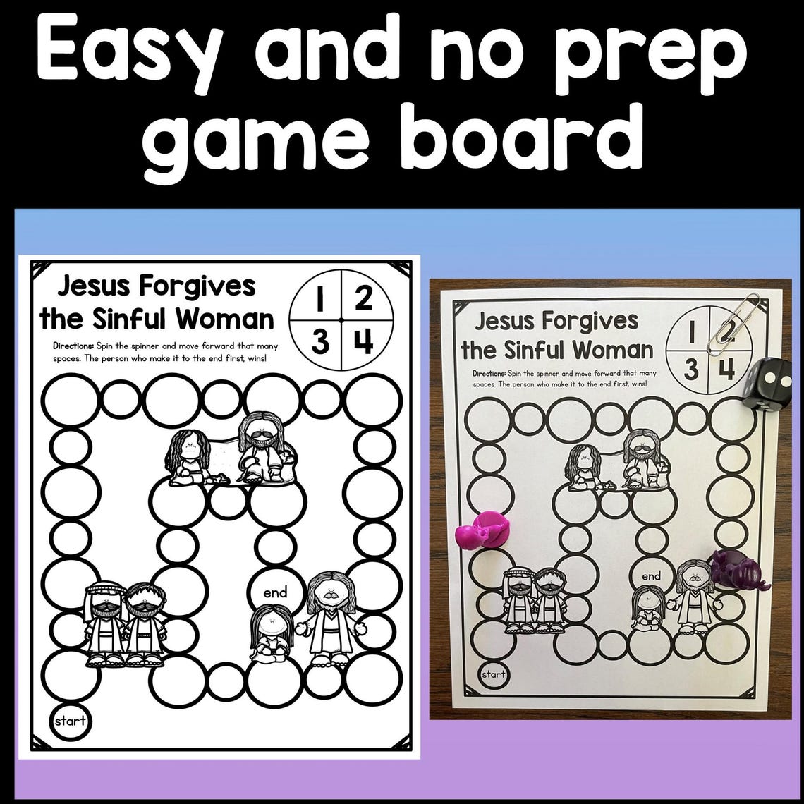 Jesus Forgives the Adulterous Woman {5 Activities+ Coloring Page &craft ...