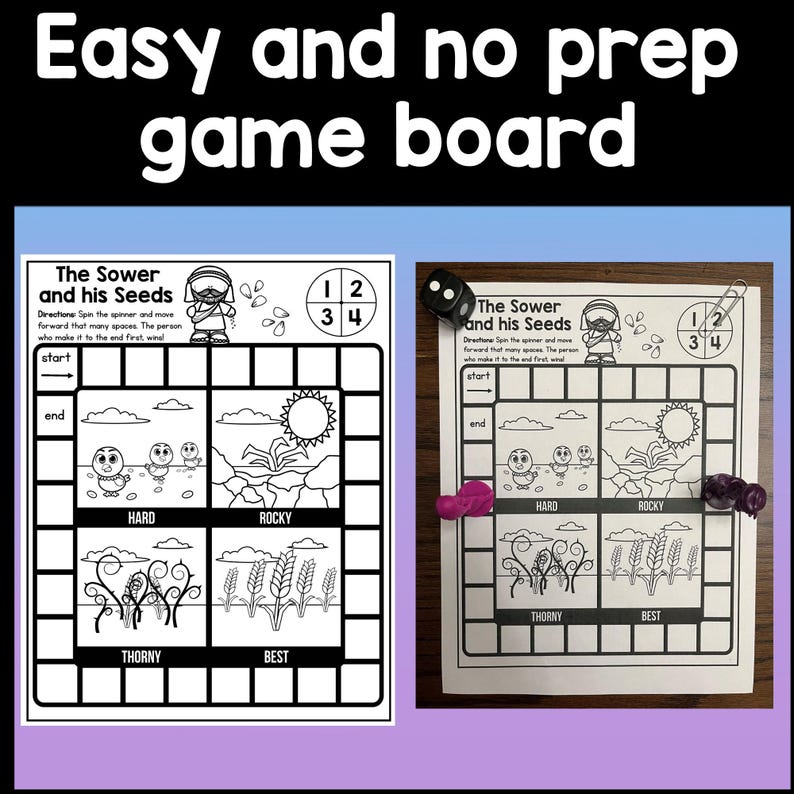 The Parable of the Sower Activities {craft, Coloring Page, Story Book ...