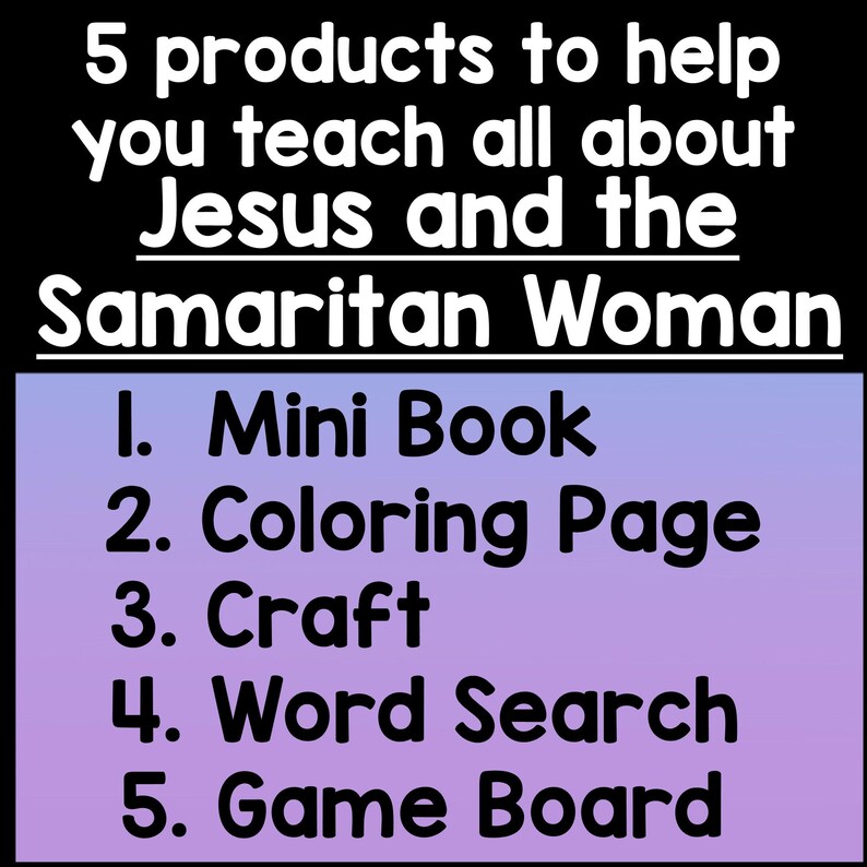 Jesus and the Samaritan Woman the Well Activities {craft, Coloring Page ...