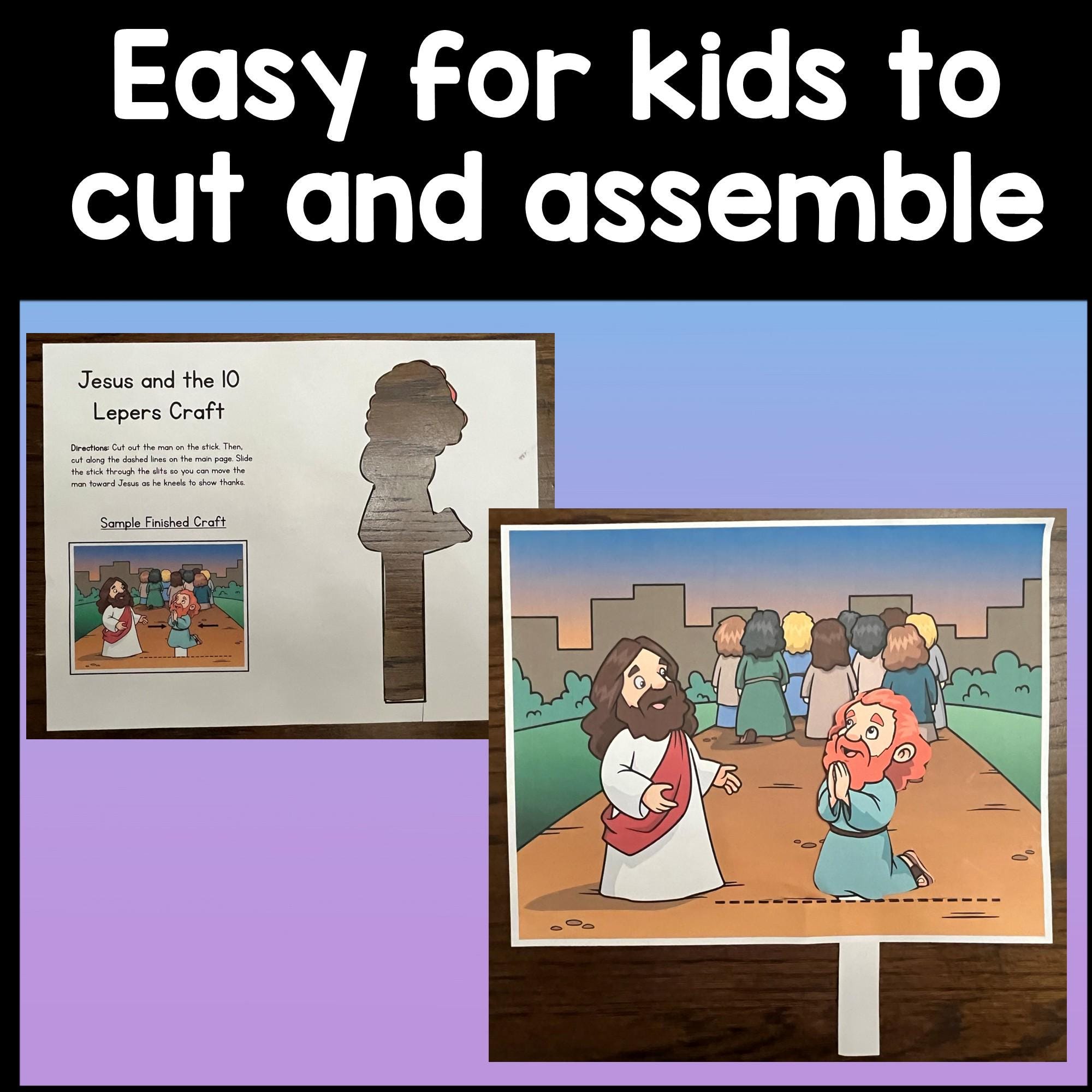 Jesus Heals the 10 Lepers Craft for Kids | Christian Kid Craft | Bible ...