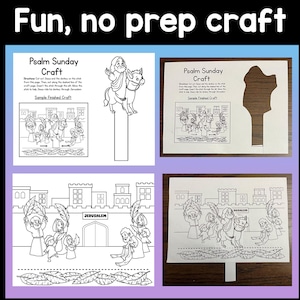 Palm Sunday Activities for Kids {craft, Coloring Page, Story Book ...