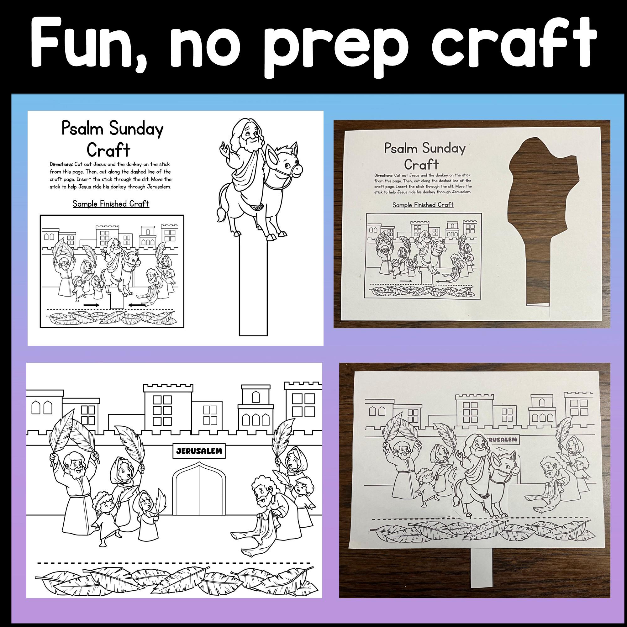 Palm Sunday Activities for Kids {craft, Coloring Page, Story Book ...