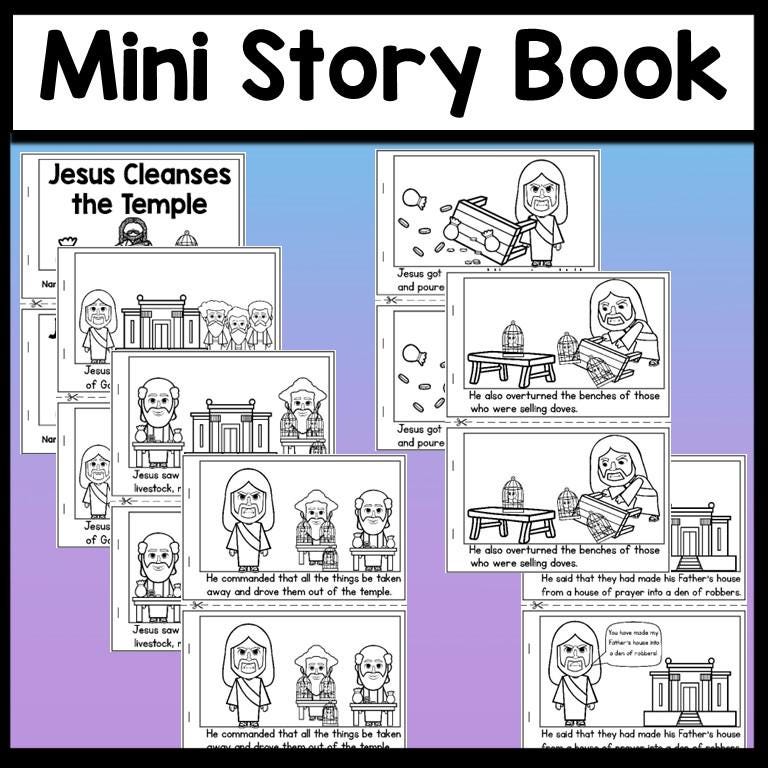 Jesus Cleanses the Temple Activities! {coloring Page, Craft, Storybook ...