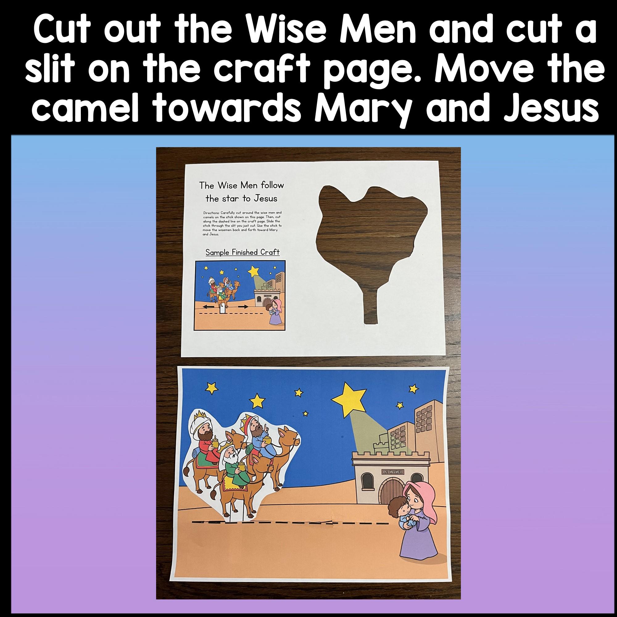 Epiphany Craft Printable {color & B/W!} Christmas Sunday School Lesson ...