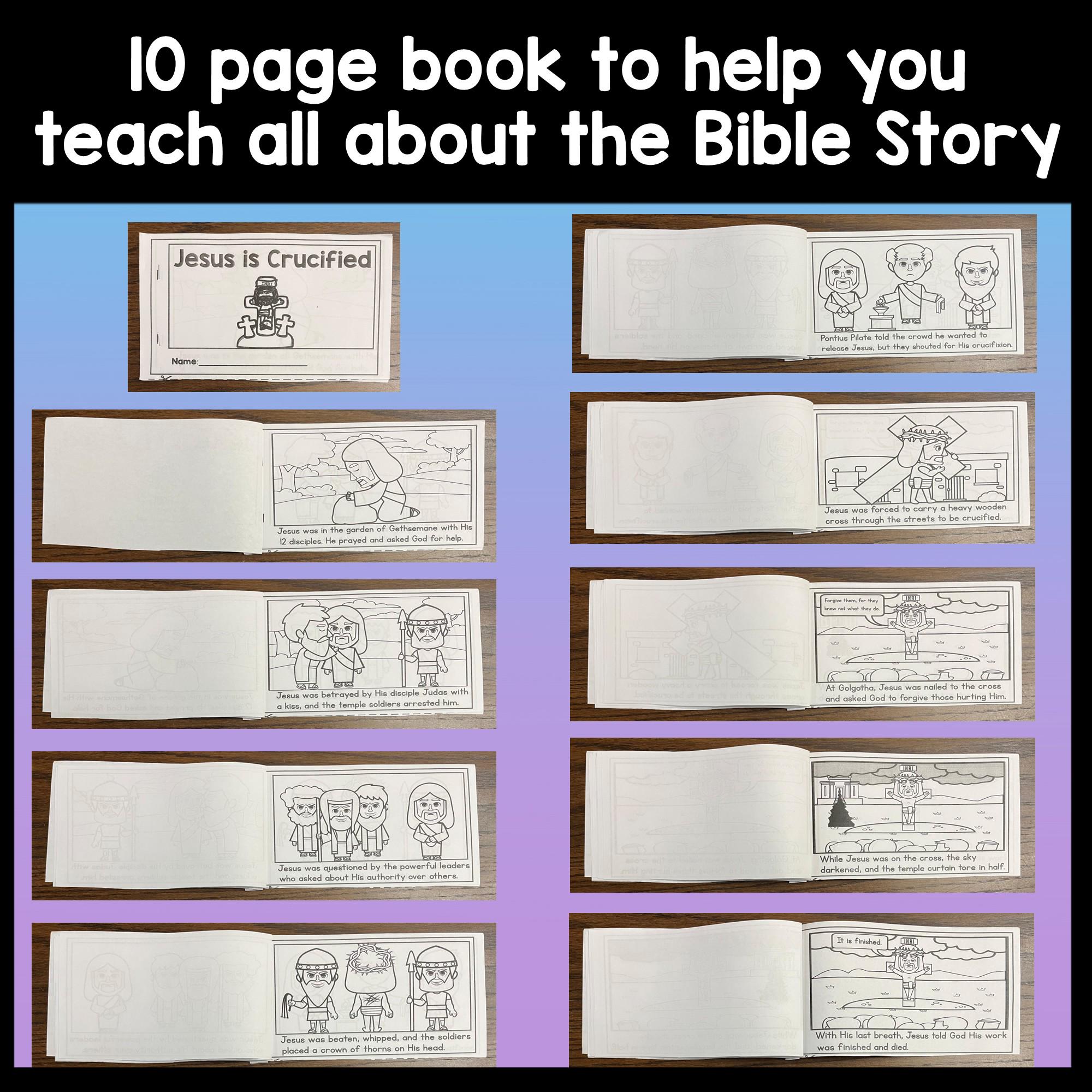 Jesus is Crucified Activities + Craft & Coloring Page! | Crucifixion of ...