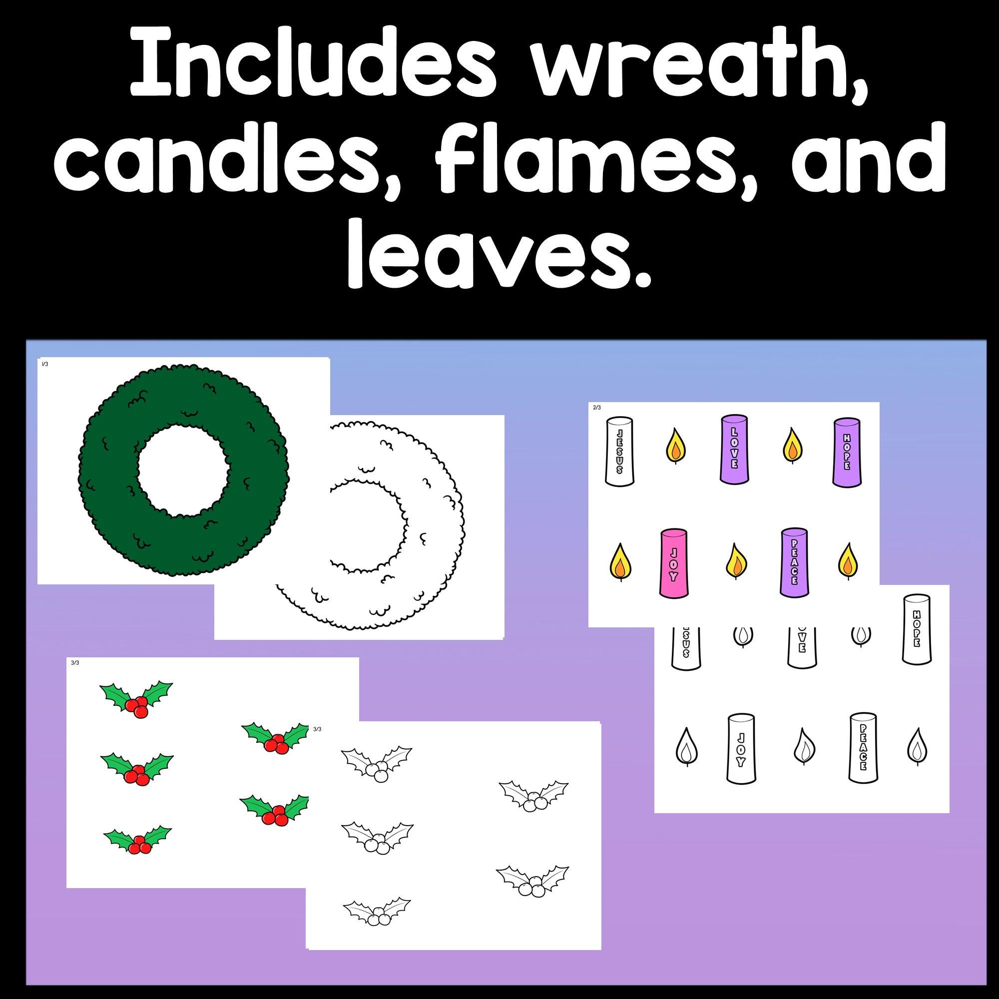 Advent Craft for Kids {color and B/W!} Sunday School Craft for ...
