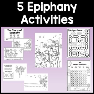 Epiphany Activities {book, Craft, Word Search, Coloring Page, Game ...
