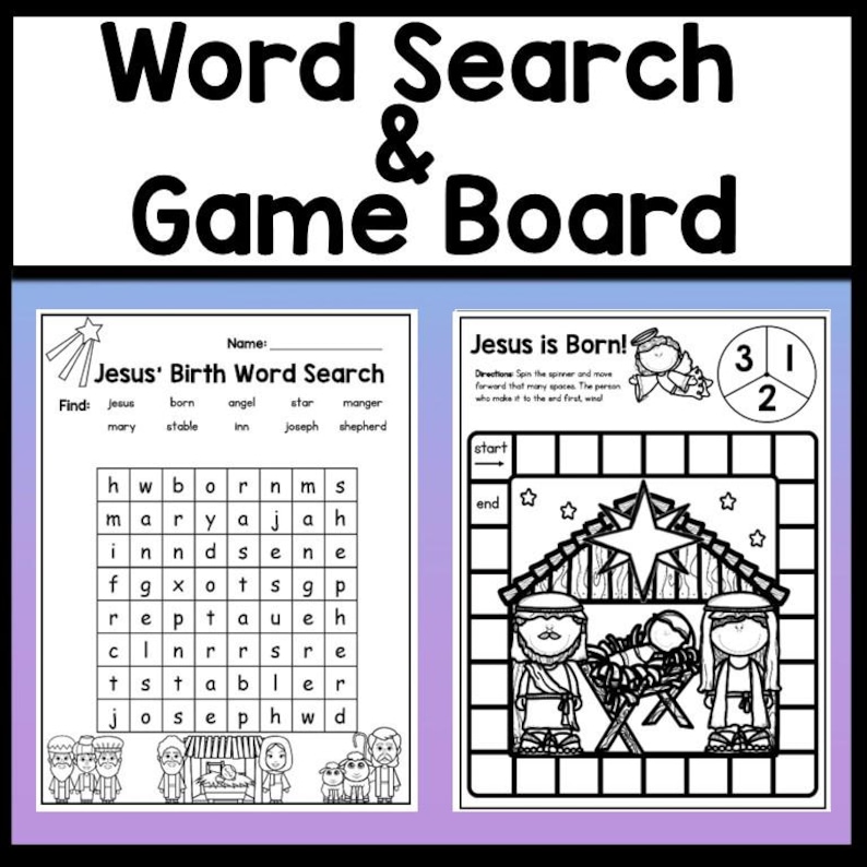 Birth of Jesus and Jesus is Born {5 Activities} {religious Christmas ...