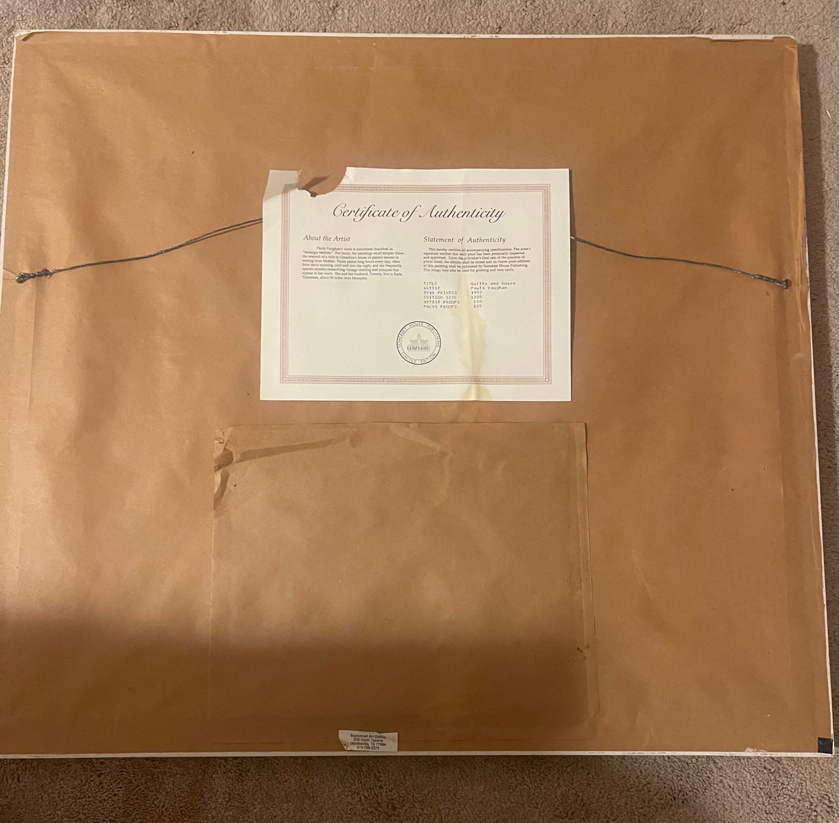 Paula Vaughan Art Quilts and Roses W/ Authenticity - Etsy