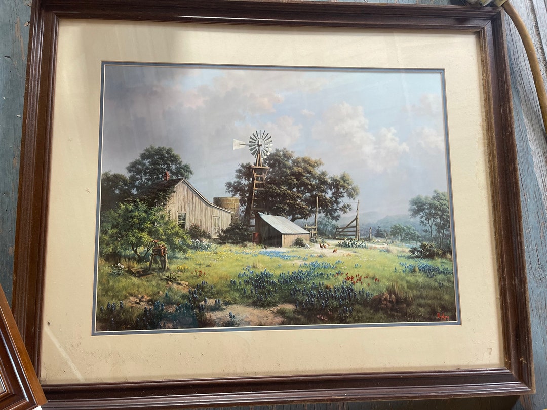 Vintage Dalhart Windberg Signed and Framed Art Memorable Springtide - Etsy