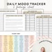Daily Mood Tracker Printable Emotion Tracker and Feelings Journal Mood ...