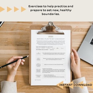 Boundaries Workbook for Adults, Boundary Setting Scripts, Self-care ...