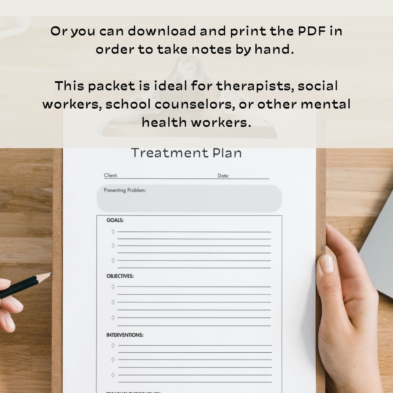 Therapist Progress Notes and Treatment Plan Template for Therapists ...