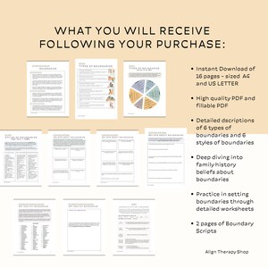 Boundaries Workbook for Adults, Boundary Setting Scripts, Self-care ...