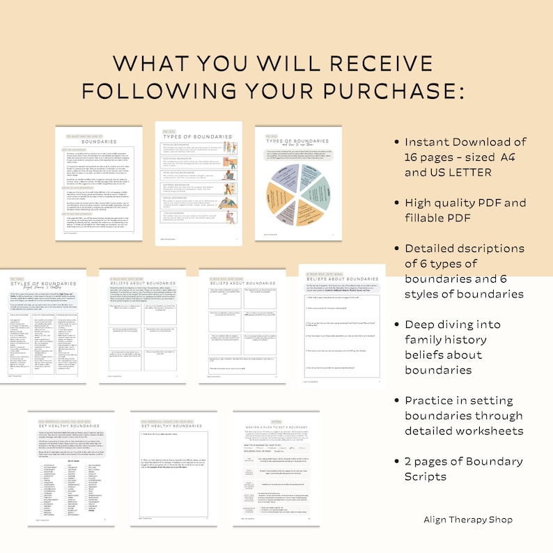 Boundaries Workbook for Adults, Boundary Setting Scripts, Self-care ...
