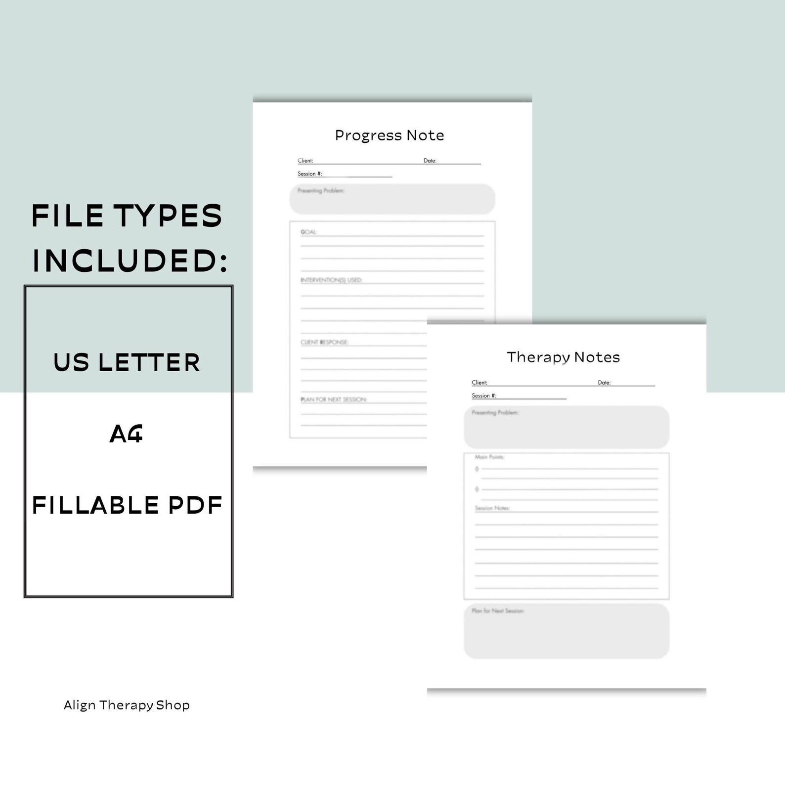 Therapist Progress Notes and Treatment Plan Template for Therapists ...
