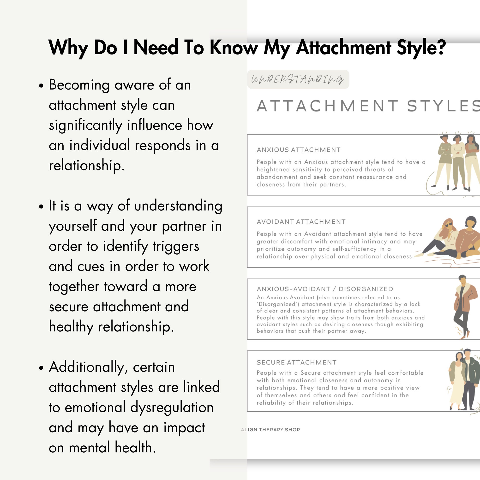 Attachment Style Quiz Therapy Worksheet Exercise for Attachment Styles ...
