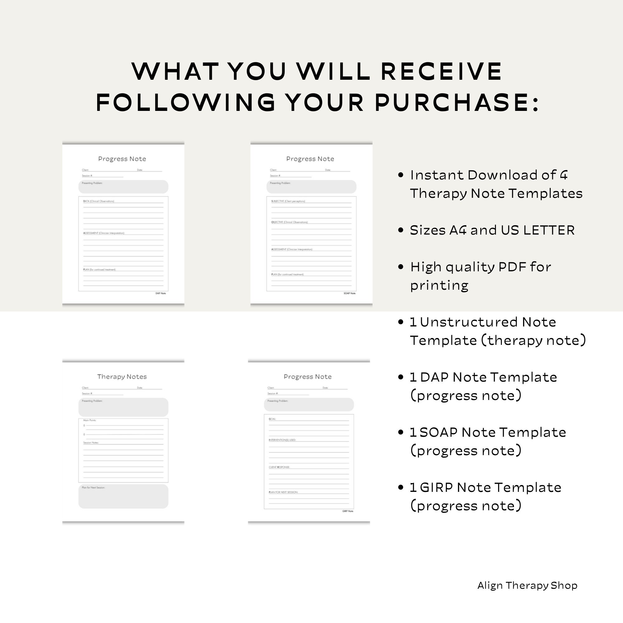 Progress Note for Therapists SOAP Style Note for Mental Health ...