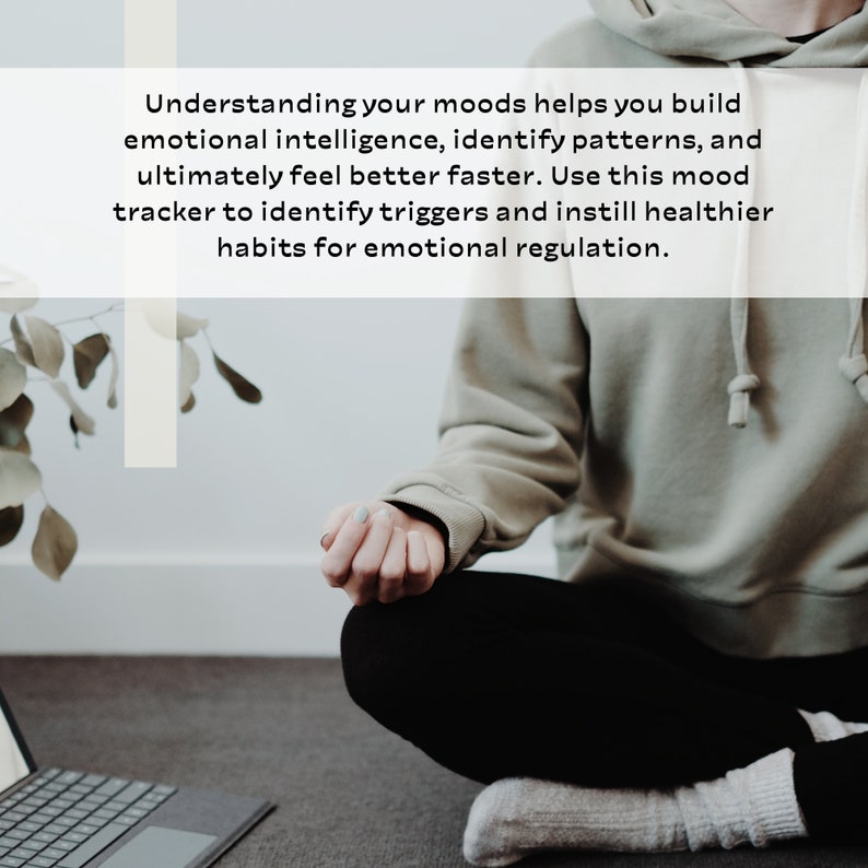 Daily Mood Tracker Printable Emotion Tracker and Feelings Journal Mood ...