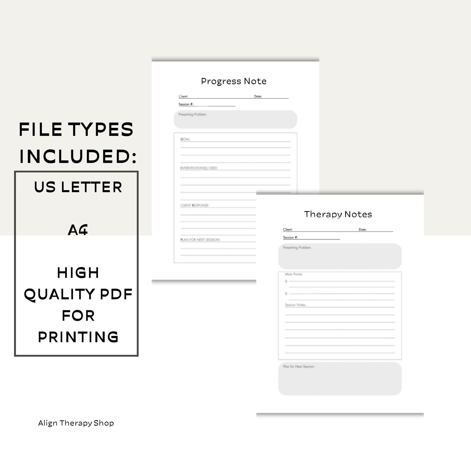 Progress Note for Therapists SOAP Style Note for Mental Health ...