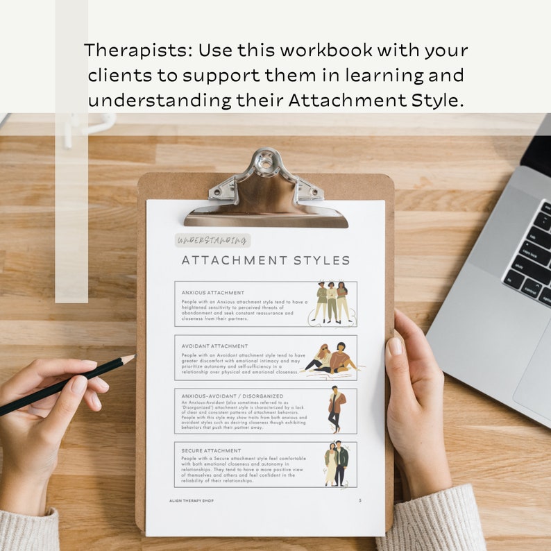 Understanding Your Attachment Style Therapy Worksheet, Relationship ...