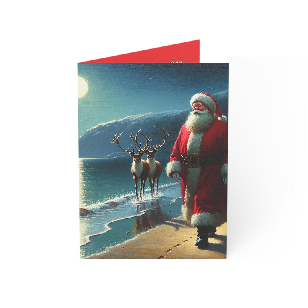 Beach Christmas Cards - Etsy