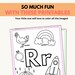 Alphabet Coloring Pages, ABC Coloring, Preschool Coloring Pages ...