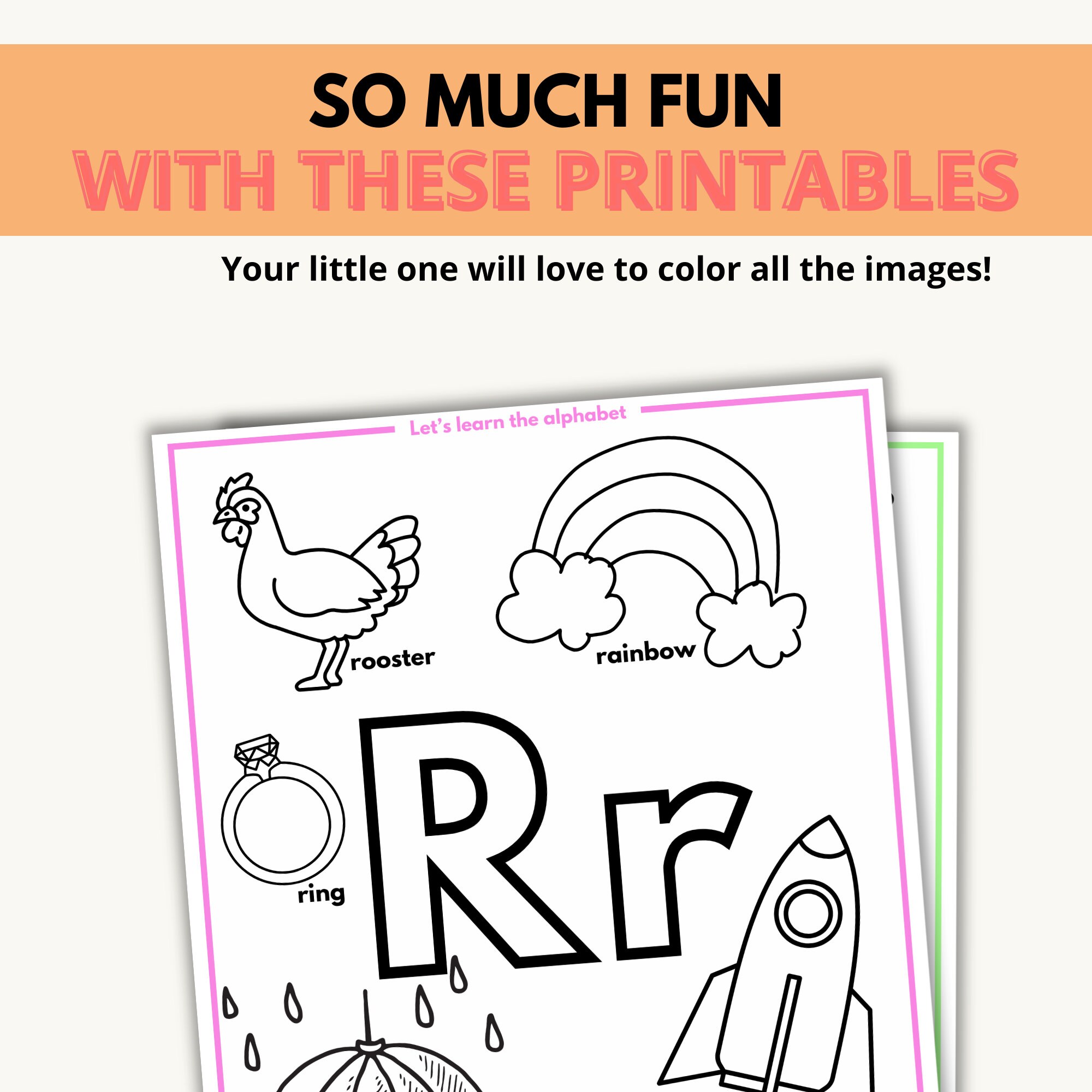 Alphabet Coloring Pages, ABC Coloring, Preschool Coloring Pages ...