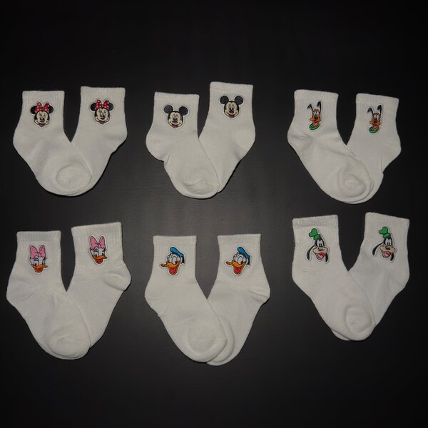 Mickey Mouse Baby Socks - Etsy