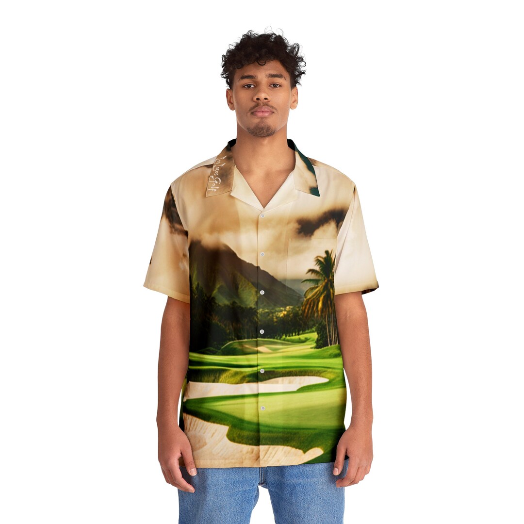 Tropical Fairways Hawaiian Golf Shirt - Etsy