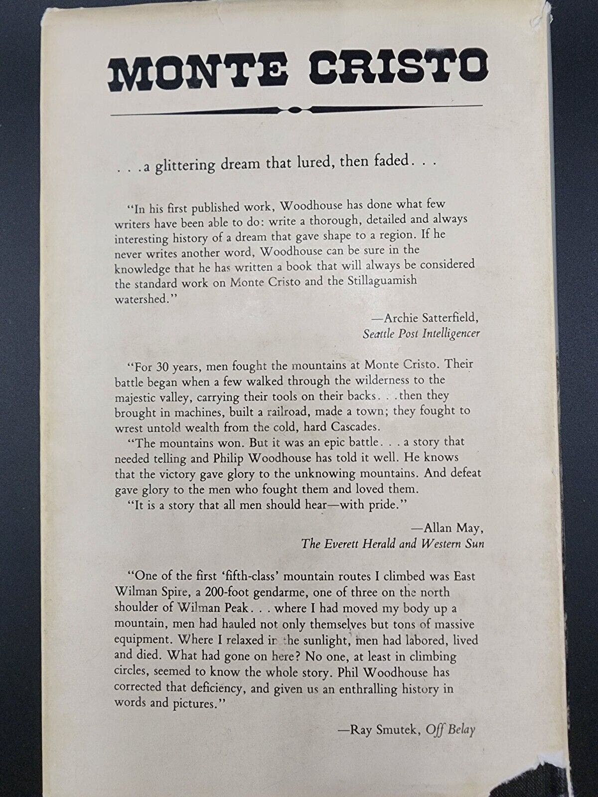 VINTG 1979 Monte Cristo by Philip R. Woodhouse HBDJ Ghost Mining Town ...