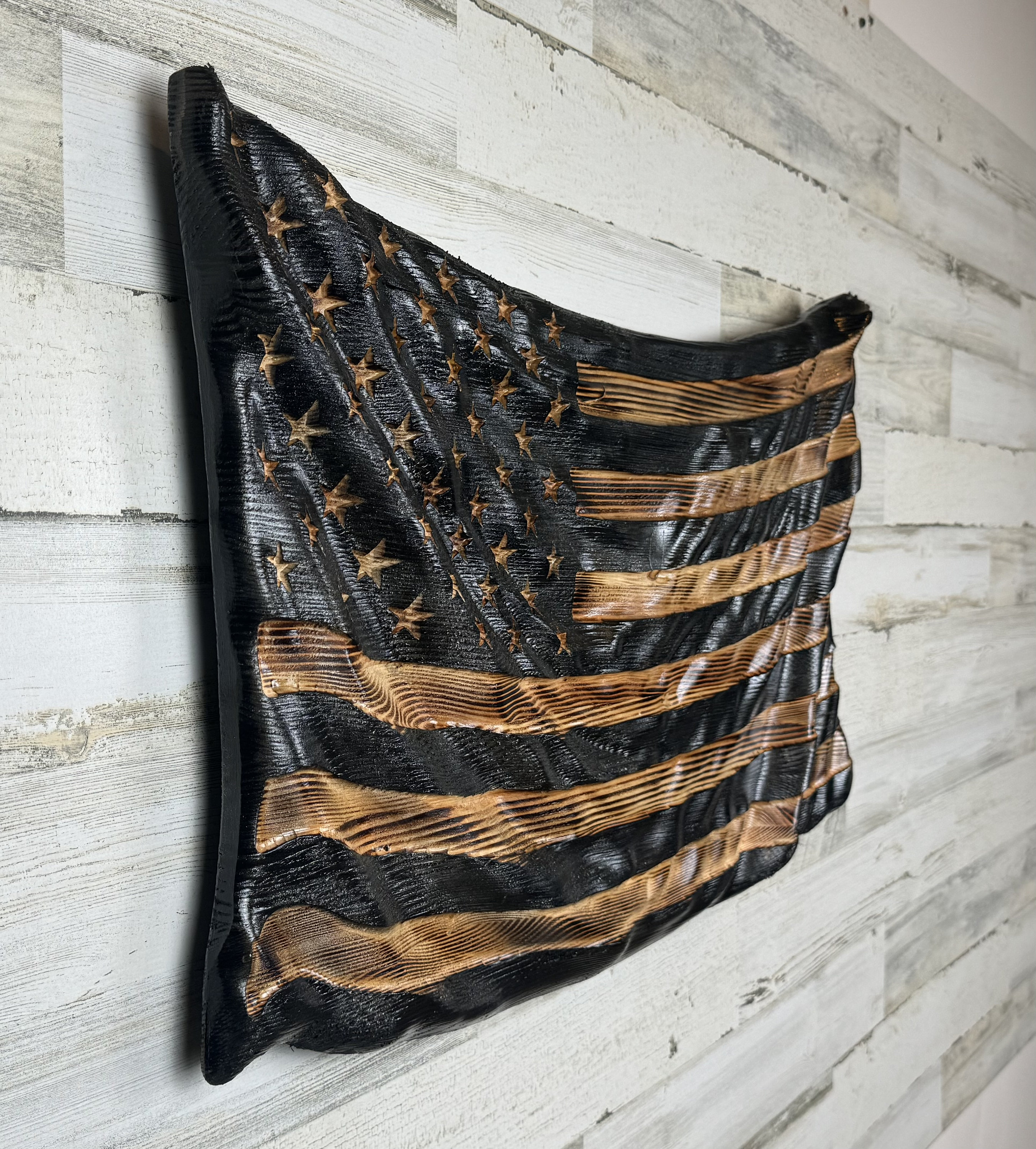 Wood American Flag Personalized Gift for Father Christmas Present for ...