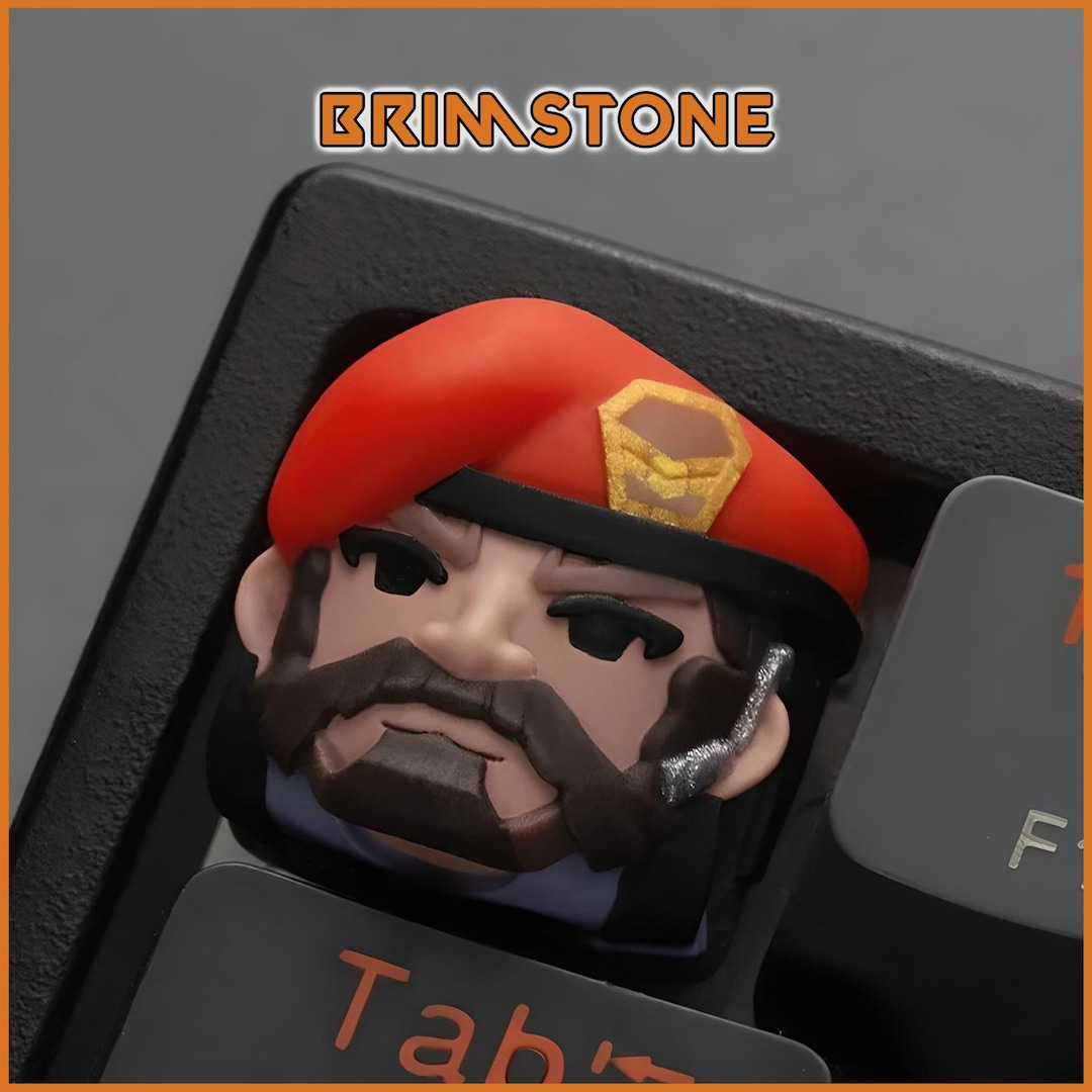 Brimstone Valorant Cute Keycaps / Mechanical Keyboard Keycaps / Only ...