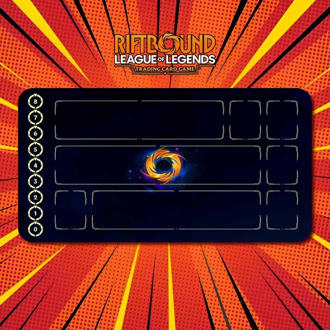 Classic Riftbound - Space Playmat LOL TCG / 24"x14" Inches (600x350x2mm ...