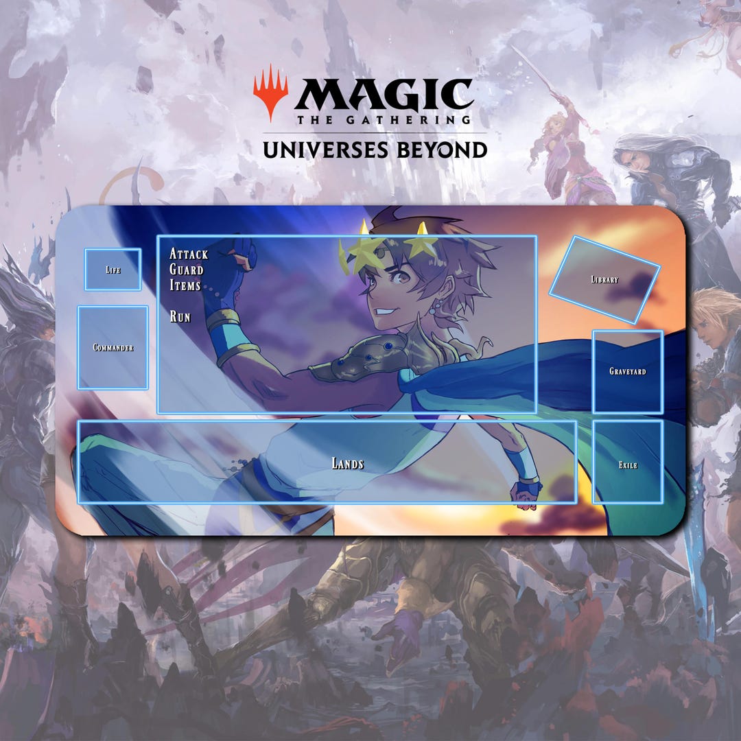Playmat Bartz - MTG X FF TCG / 24"x14" Inches (600x350x2mm) - Etsy