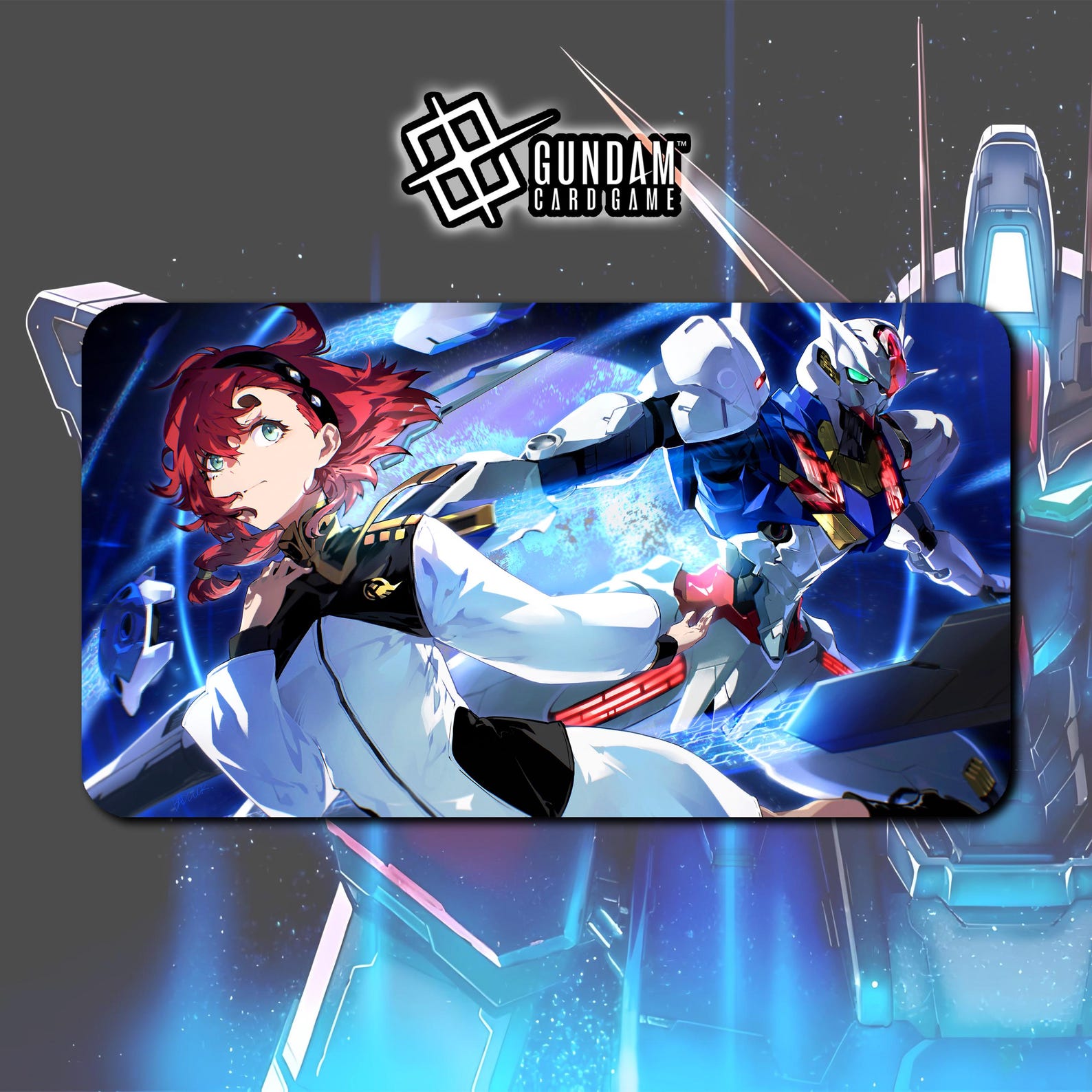 Suletta X XVX-016 Gundam Aerial Gundam Card Game / Playmat 24"x14 ...