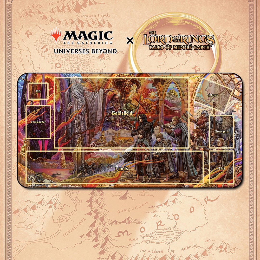 Playmat Fellowship of the Ring MTG LOTR / 24x14 Inches 600x350x2mm - Etsy