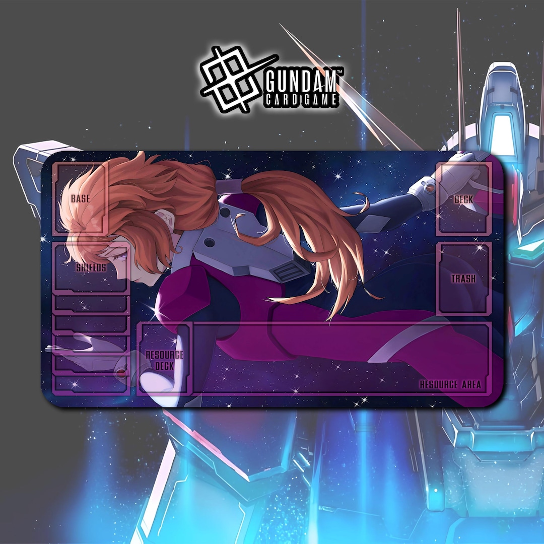Marida Cruz Gundam Card Game / Playmat 24"x14" Inches (600x350x2mm) - Etsy