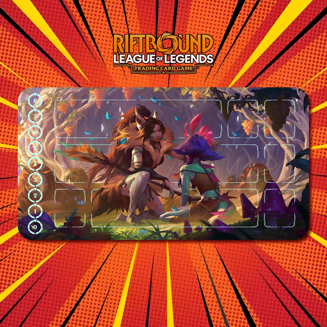 Ixtal Clan / Neeko, Nidalee - Riftbound LOL TCG Playmat / 24"x14 ...
